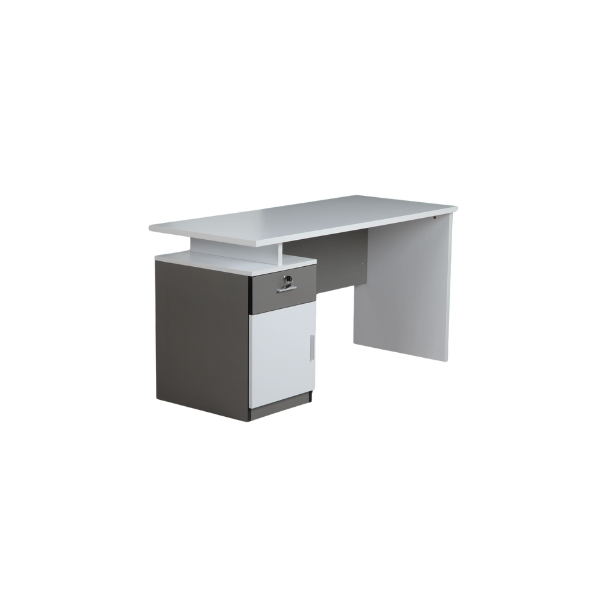 HDC 2 Home Desk/Clerical 1400×600x760 White/Grey | Esaaks