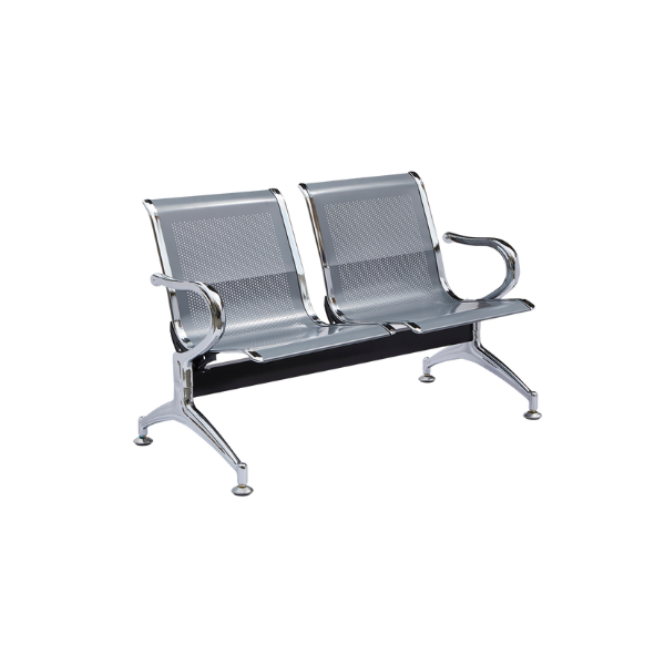 RB 2 Chrome Steel 2 Seater Reception Bench | Esaaks