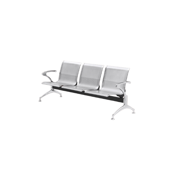 RB 3 Chrome Steel 4 Seater Reception Bench | Esaaks